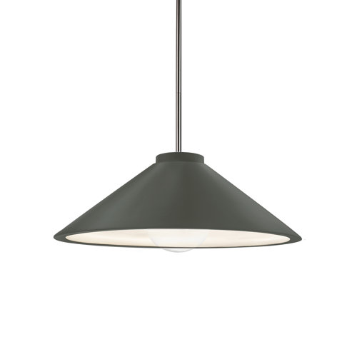 1 - Light Cone Cone LED Pendant with Metal Accents | AllModern