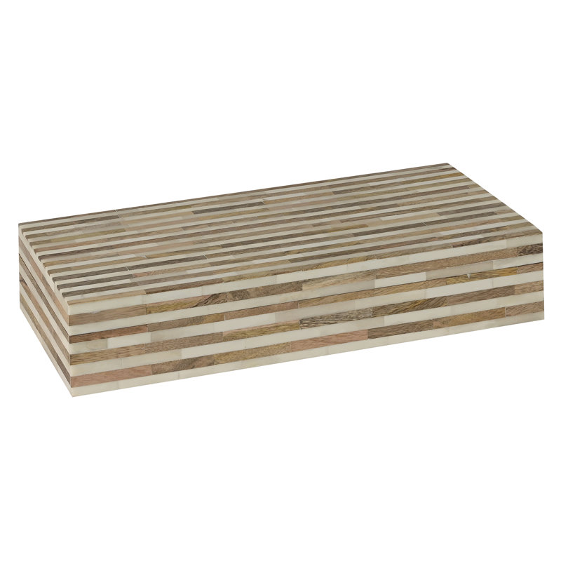 Loon Peak® Lacey Wood and Bone Decorative Boxes | Wayfair