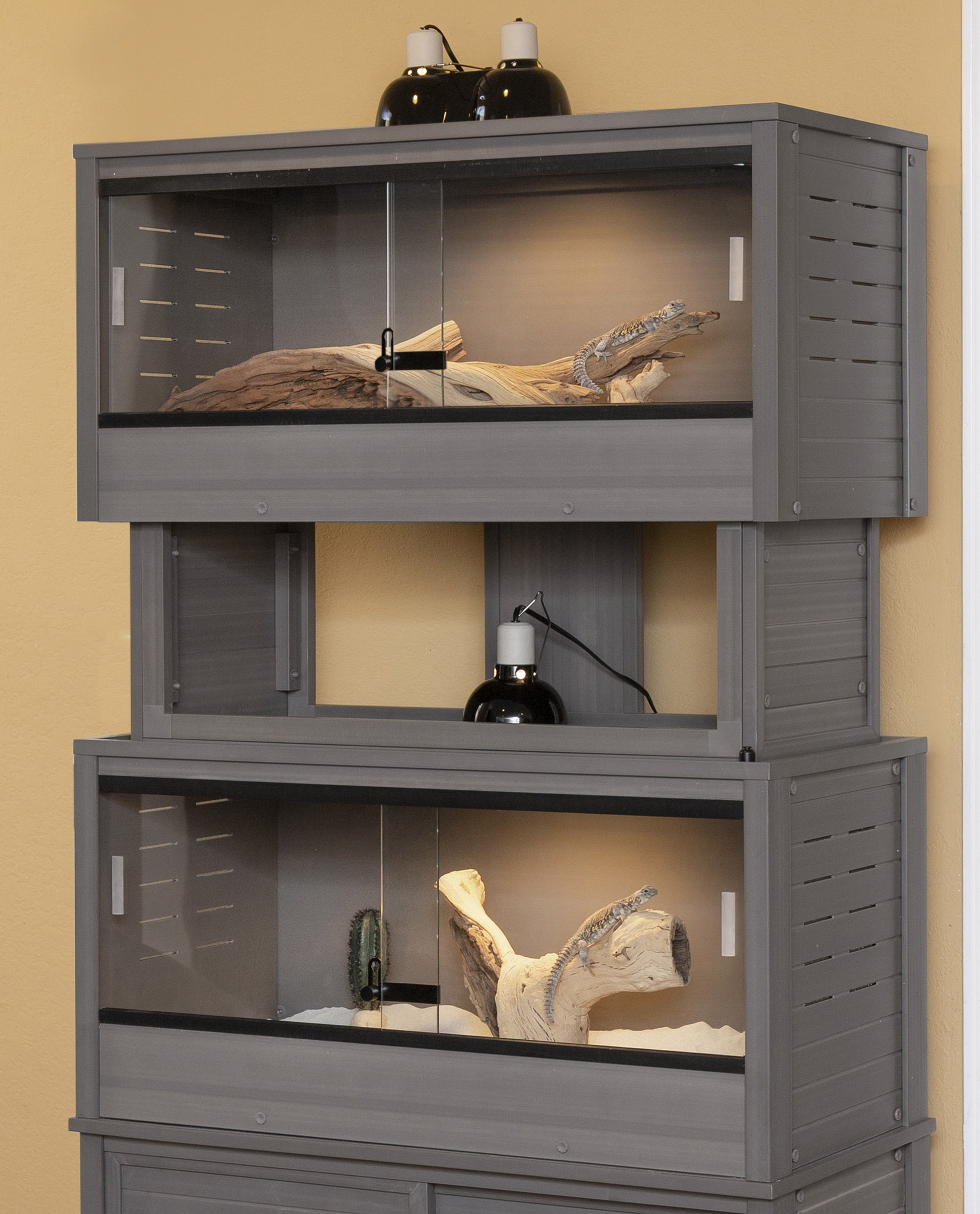 Tucker Murphy Pet™ Modular Reptile Enclosure Bundle – Two Large ...