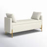 Wade Logan® Aristides 56''W Upholstered Flip Top Bench with Subdivided ...