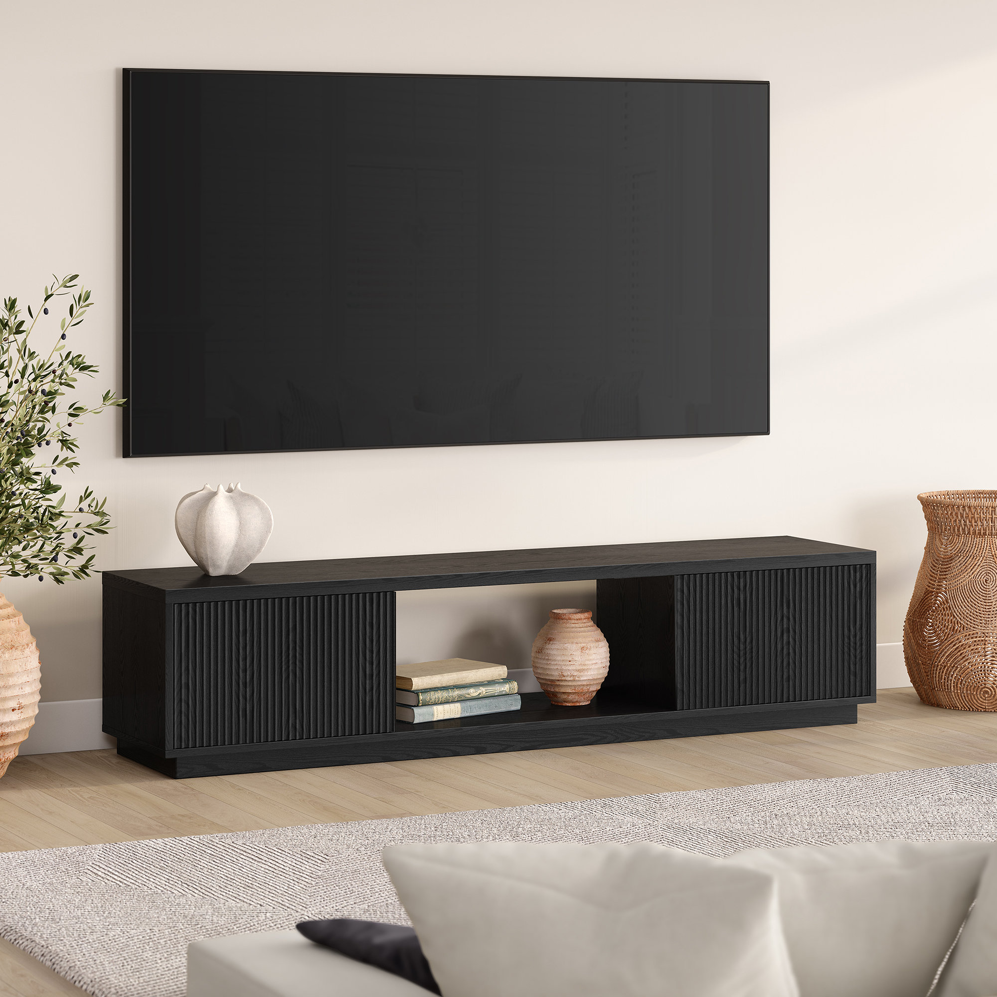 Ebern Designs Cevennes Rectangular TV Stand & Reviews - Wayfair Canada