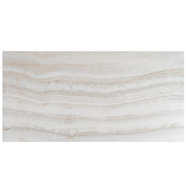 Splendor 24x48 in. Ivory White Honed Porcelain Veincut Large Wall and ...