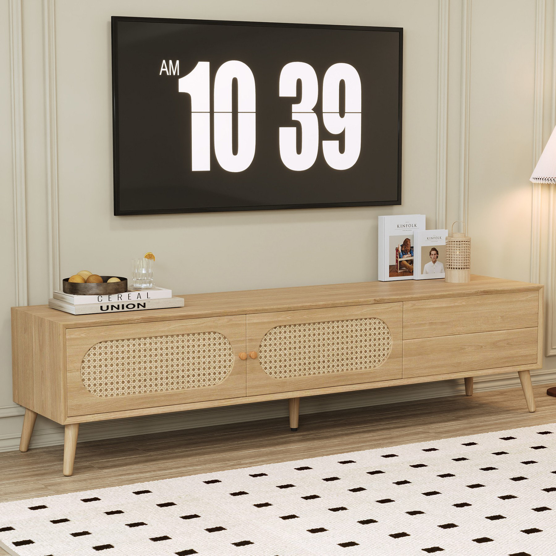 Bayou Breeze Modern Farmhouse Media Console | Wayfair