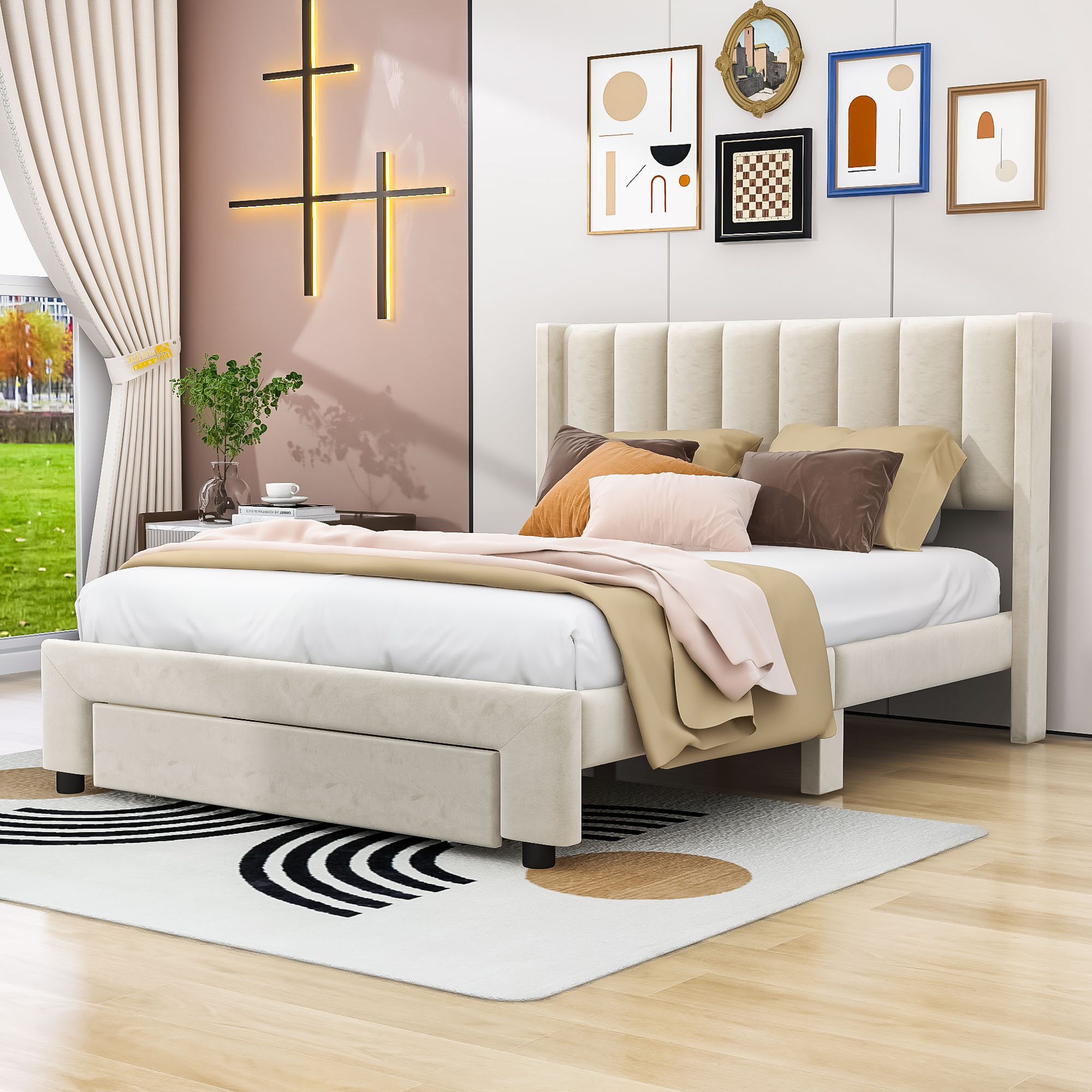 Latitude Run® Windber Low Profile Storage Platform Bed | Wayfair