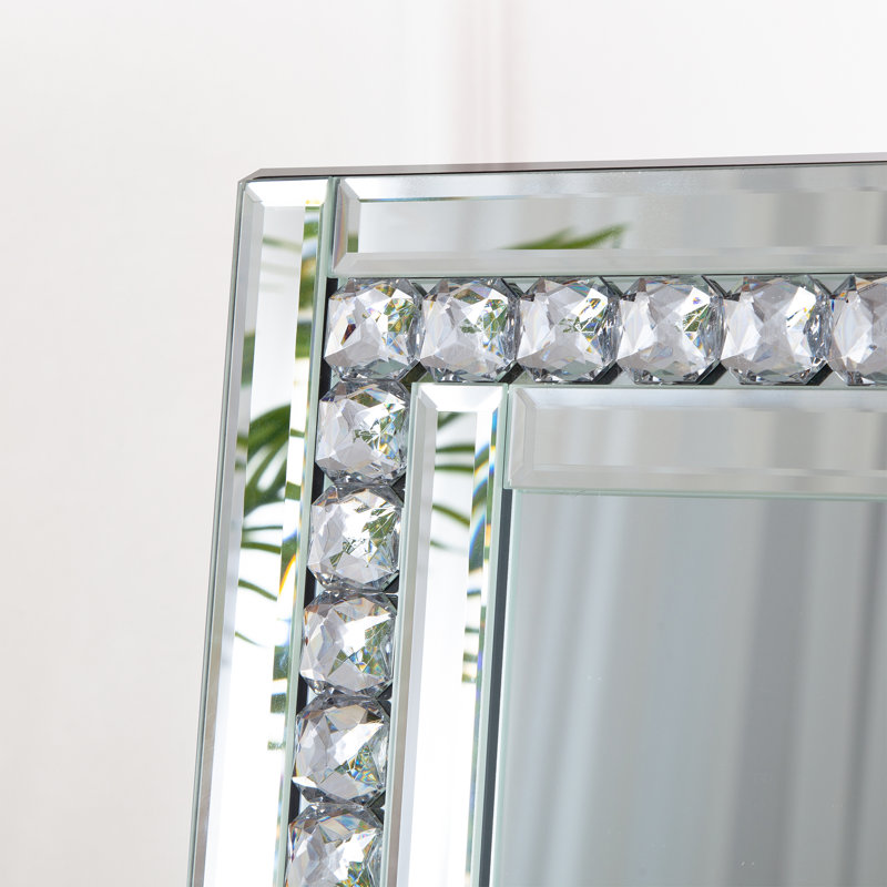 Everly Quinn Casmer Rectangle Full Length Mirror 22" Wide & Reviews ...