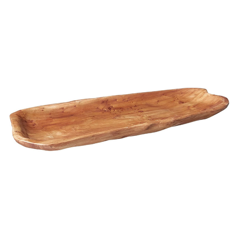Millwood Pines Balliro Root Wood Platter | Wayfair