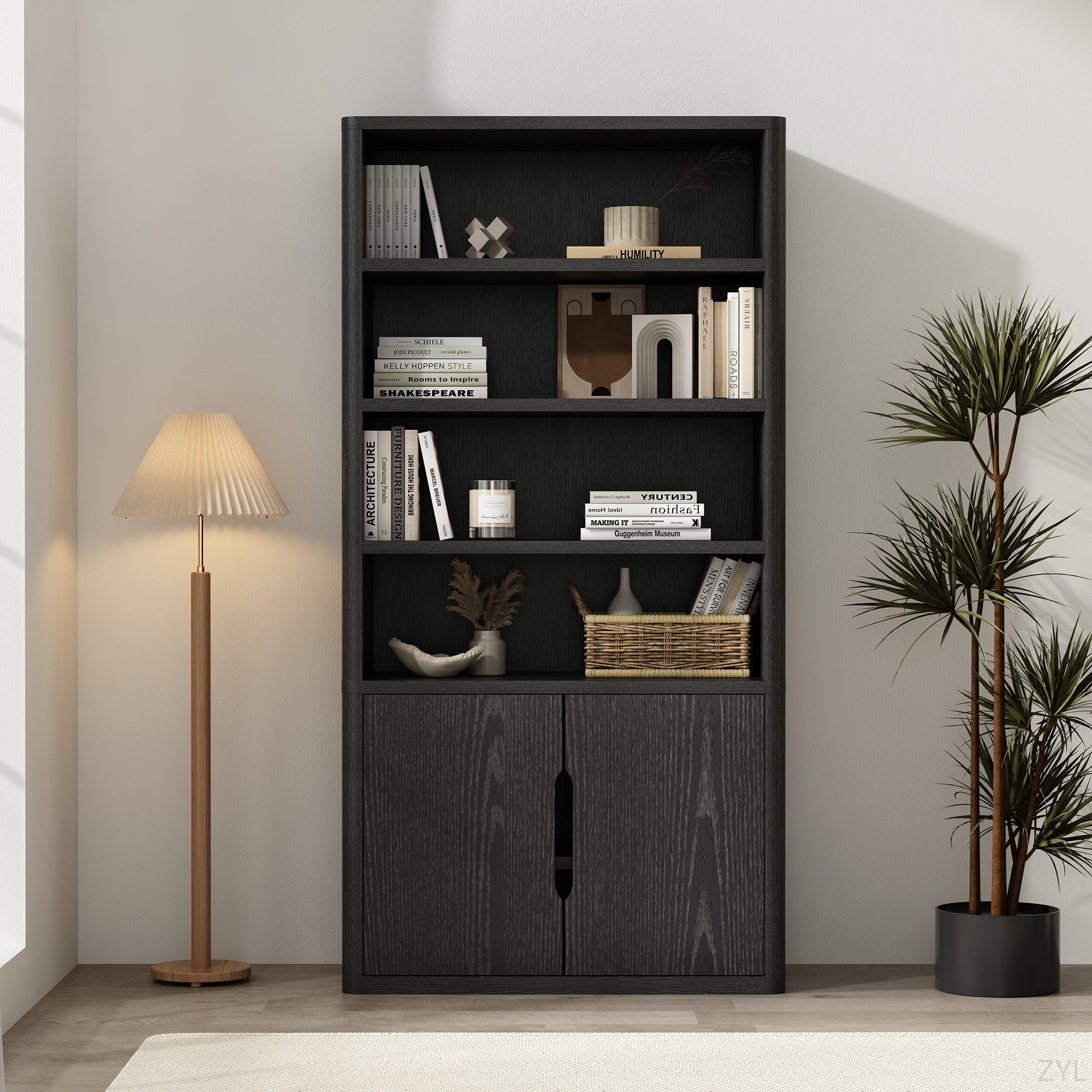 Hokku Designs Rivington 40" Bookcase Cabinet - Wayfair Canada