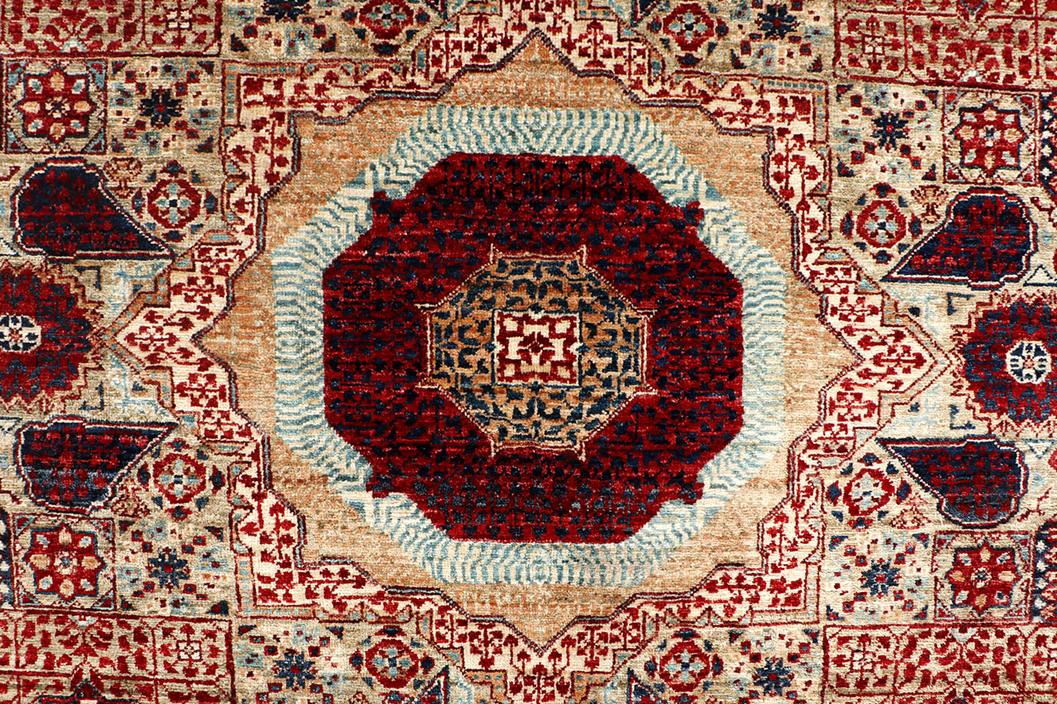 Bokara Rug Co., Inc. Aryana Handwoven High-Quality Red/Blue/Ivory Area ...