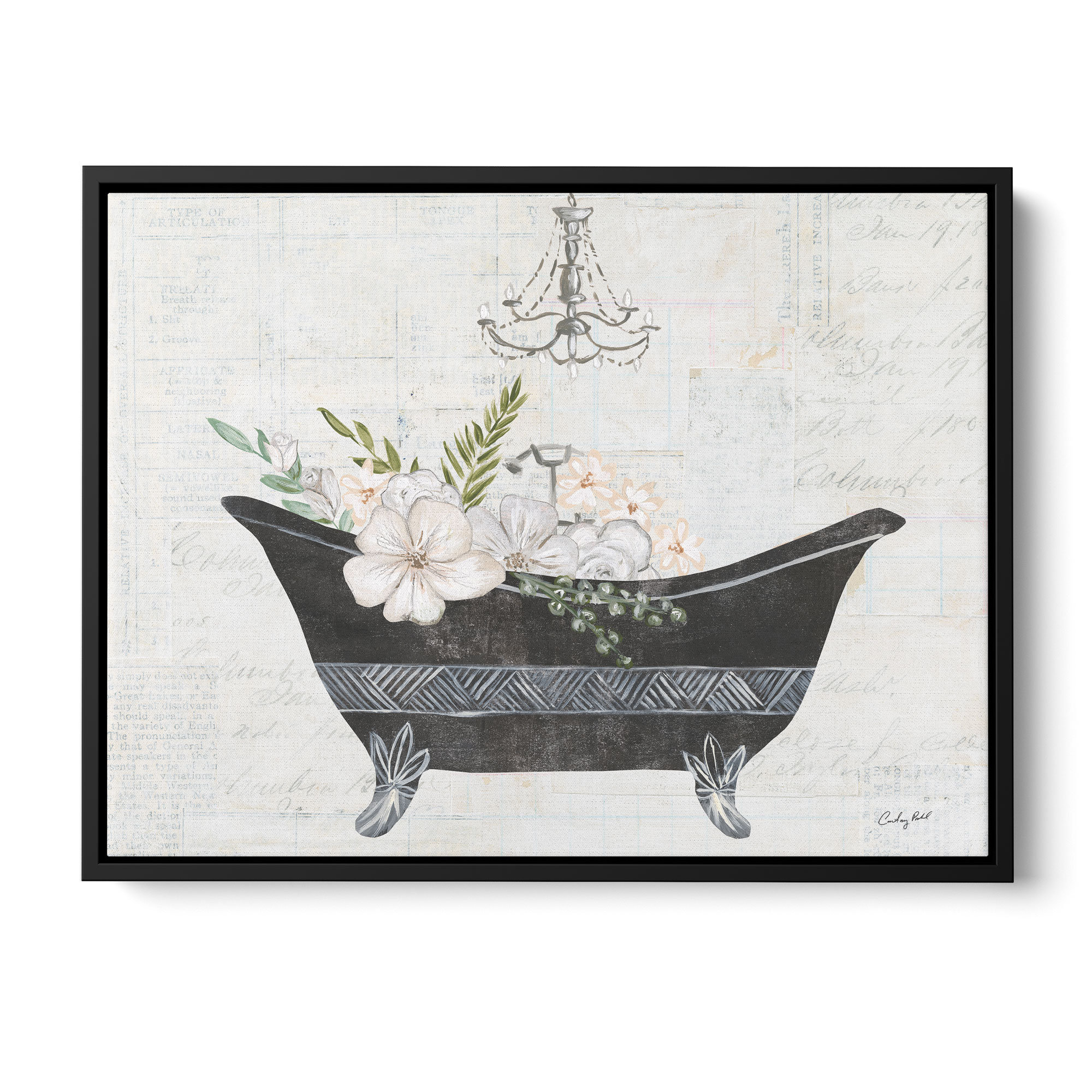 Winston Porter "Floral Bath II" by Courtney Prahl Vintage-Inspired ...