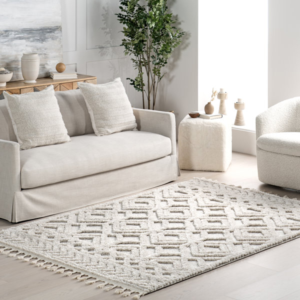 Union Rustic Akia Geometric Area Rug for Living Room Bedroom Dining ...