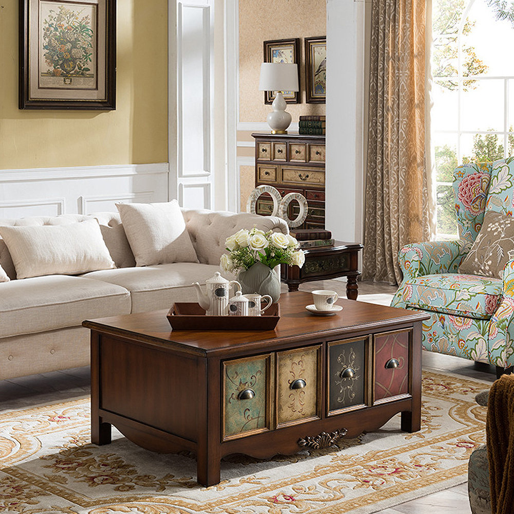 Bkoksety American Vintage Painted Coffee Table | Wayfair