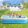Utibia Inflatable Pool for Kids and Adults-118" X 71" X 22" Full-Sized ...