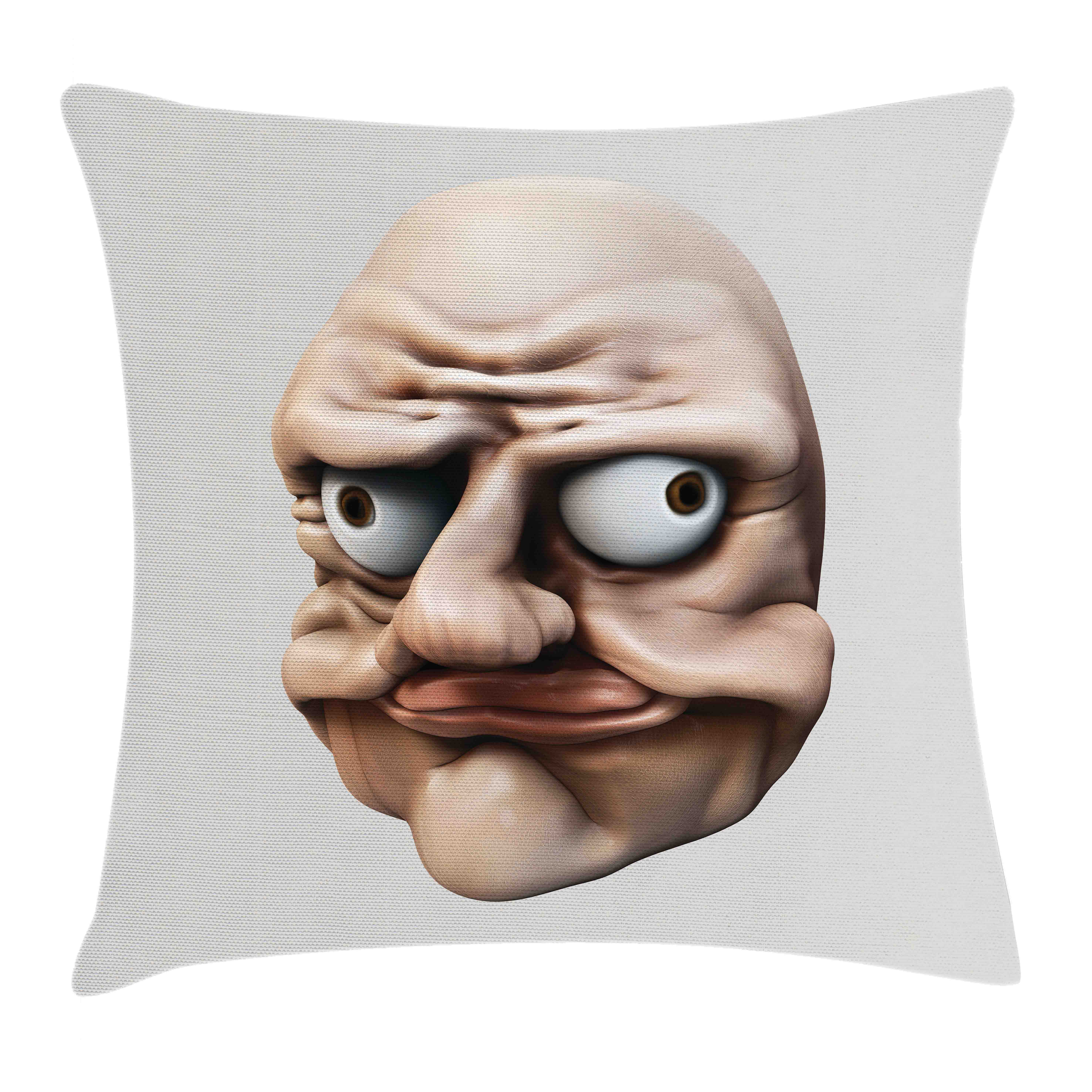 Ambesonne Humor Throw Pillow Case Grumpy Internet Troll Square Cushion ...