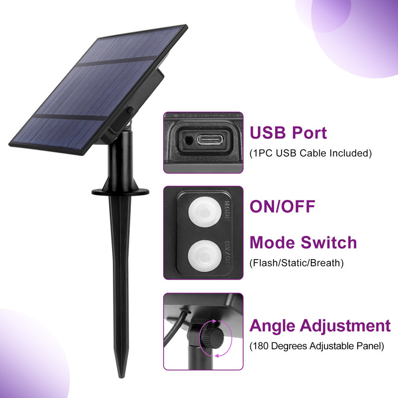 The Holiday Aisle® 420'' Outdoor Solar Powered String Lights Christmas ...