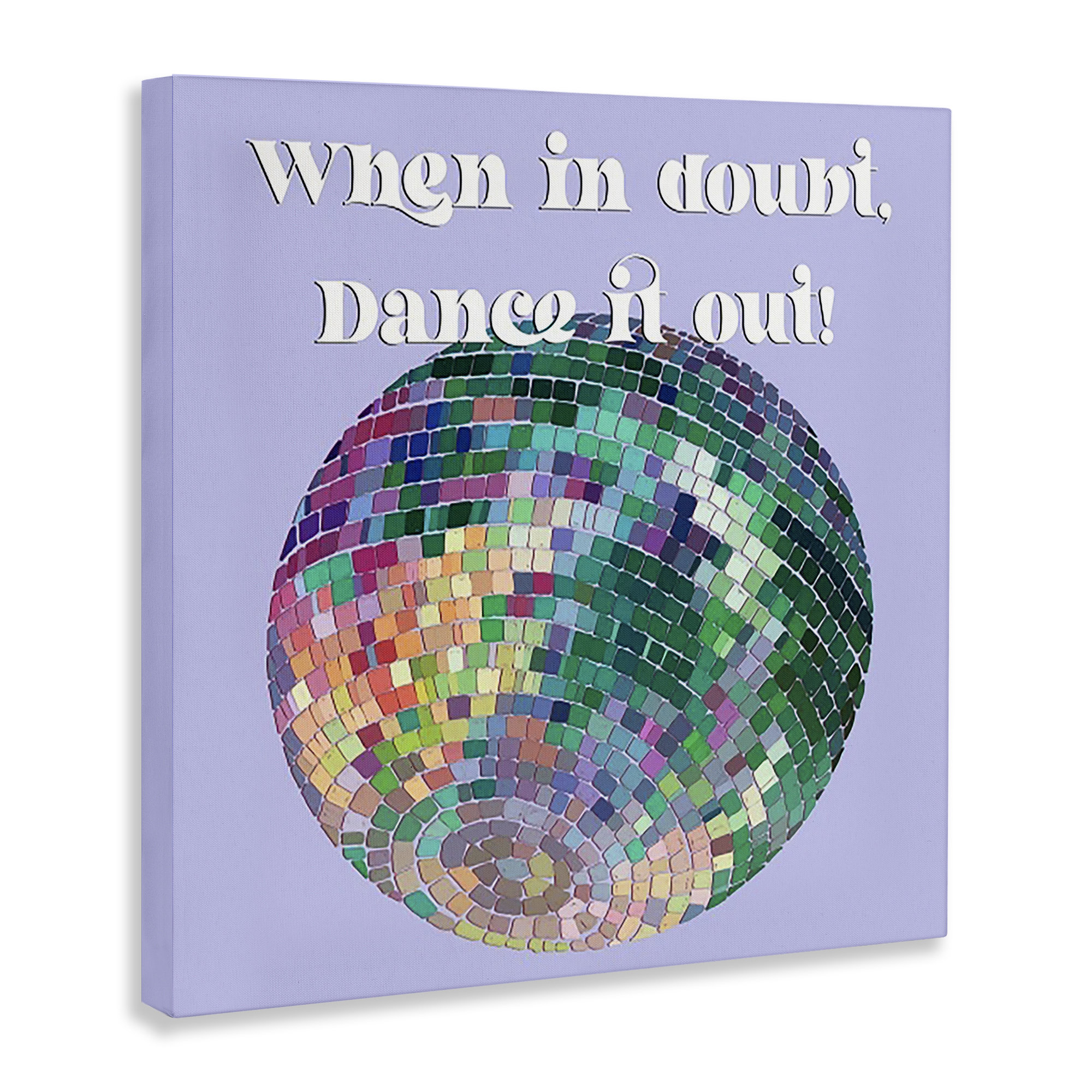Hokku Designs Dance It Out Phrase Canvas Wall Art by Regina Moore | Wayfair