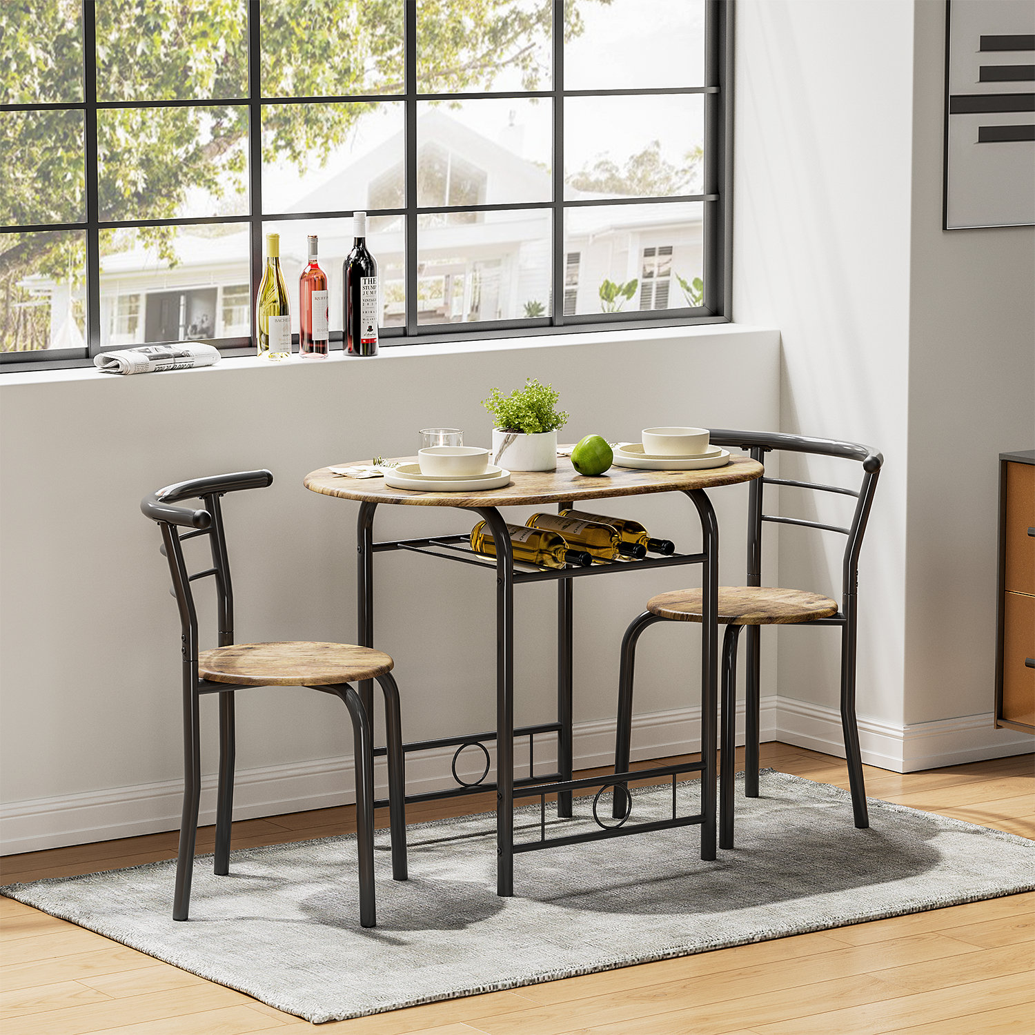 Ebern Designs Kokoruda 2 - Person Dining Set & Reviews | Wayfair