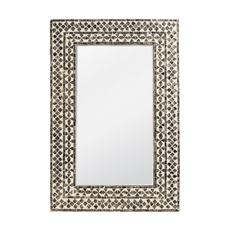 Dakota Fields Capiz Shell Handmade Accent Wall Mirror & Reviews | Wayfair