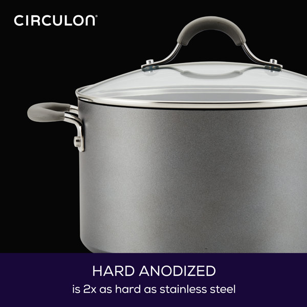 Circulon Elementum Hard Anodized Nonstick Cookware Pots And Pans Set ...