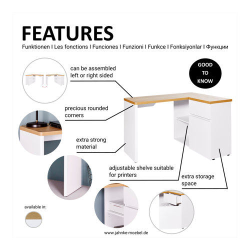 Bless international 46.1'' Desk & Reviews | Wayfair