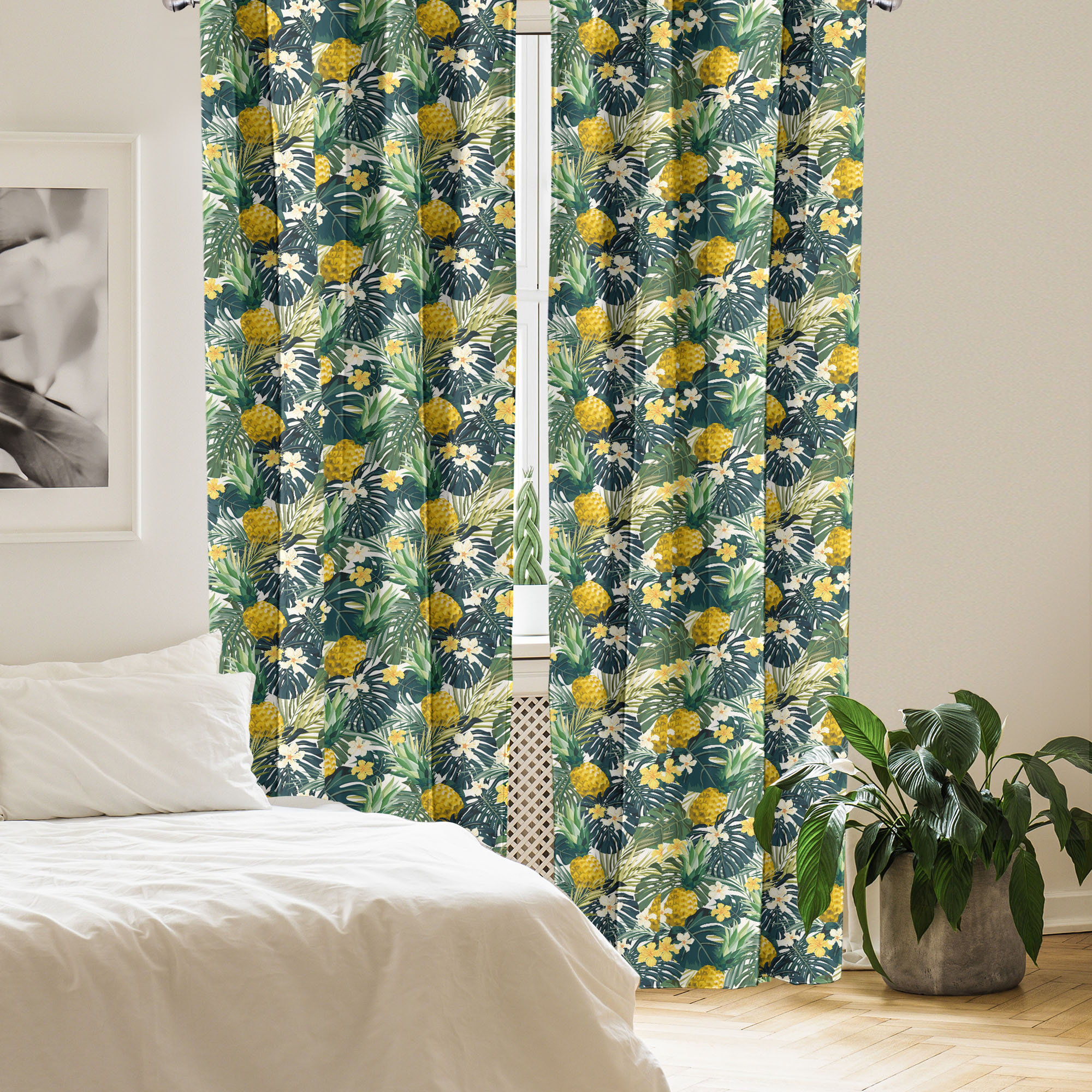 East Urban Home Daniyaal Microfiber Semi-Sheer Curtain Pair | Wayfair