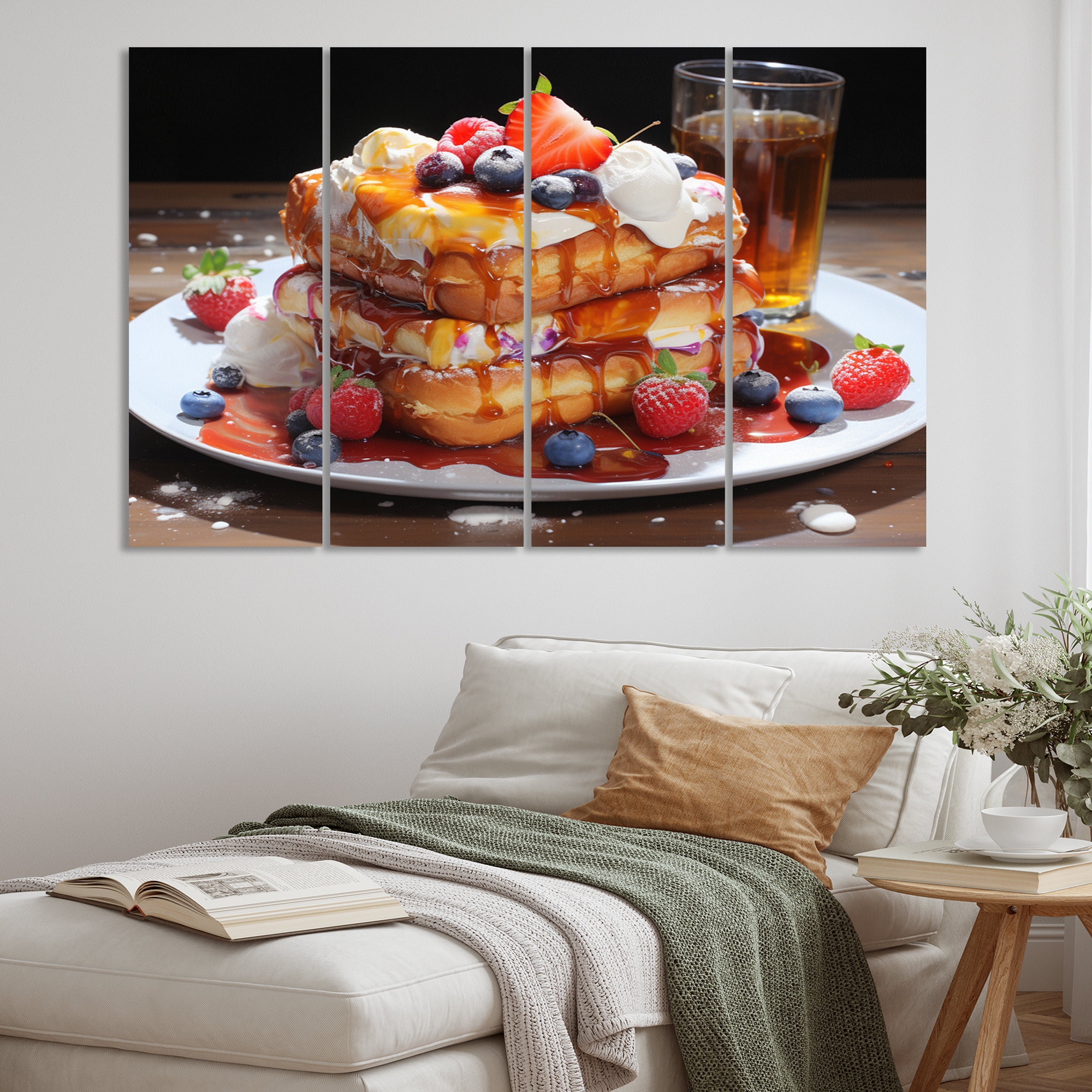 Design Art Waffles And French Toast III - Food & Beverage Wall Art ...