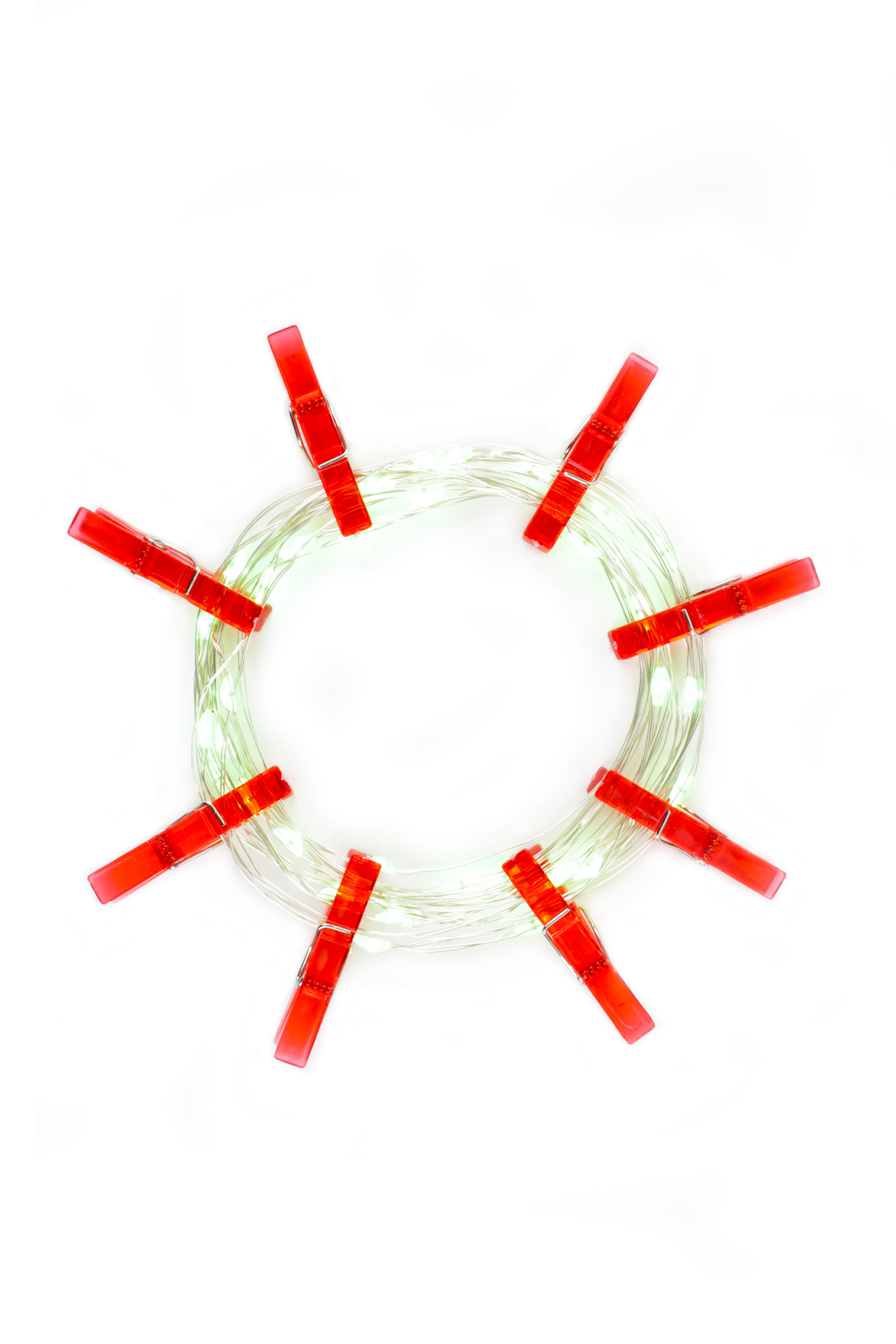 The Holiday Aisle® Iridescent Rainbow Mini Photo Clip String Lights 36 ...