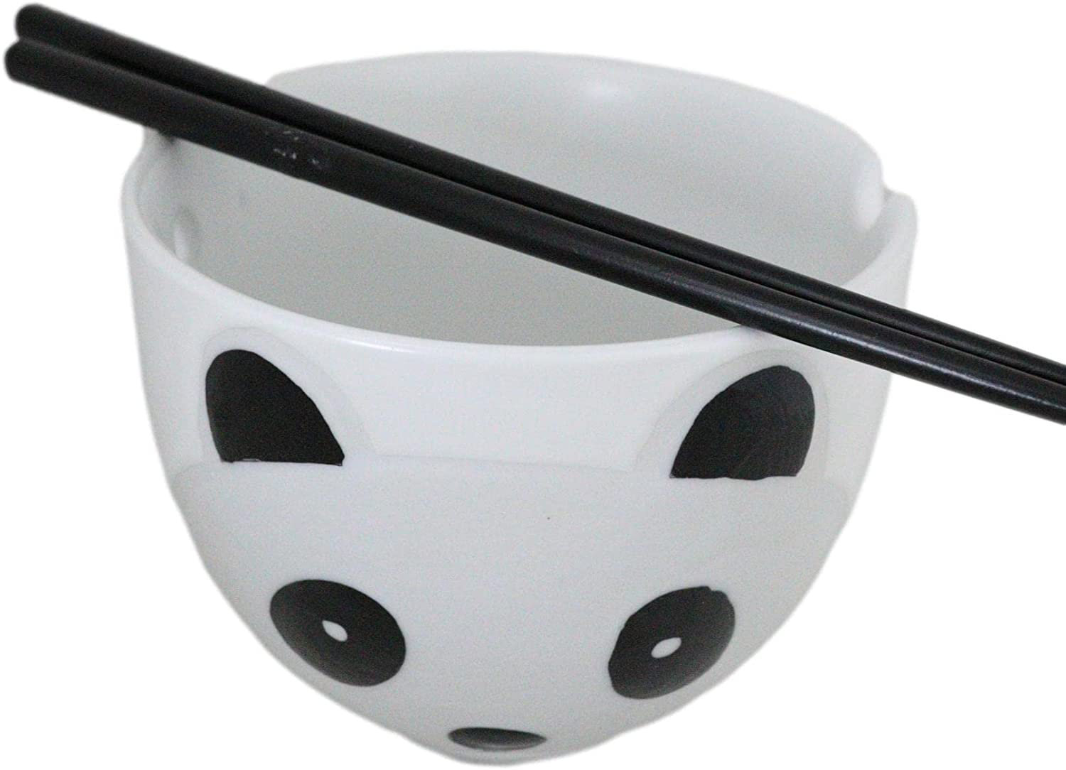 Trinx Whimsical Ceramic Abstract White Giant Panda Pasta Ramen Udong ...