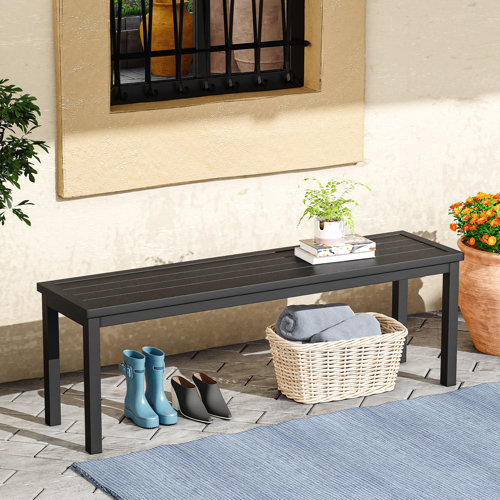Backless Outdoor Benches You'll Love | Wayfair