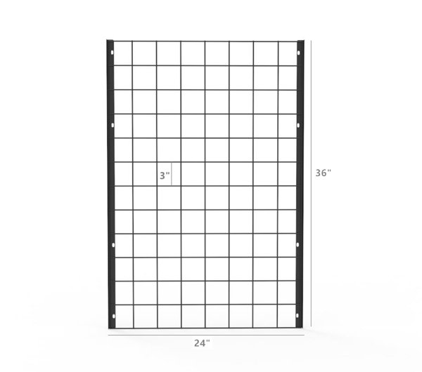 Rebrilliant 2' x 6' (Come in 2 Pcs of 2 x 3') Black Wire Grid Panel ...