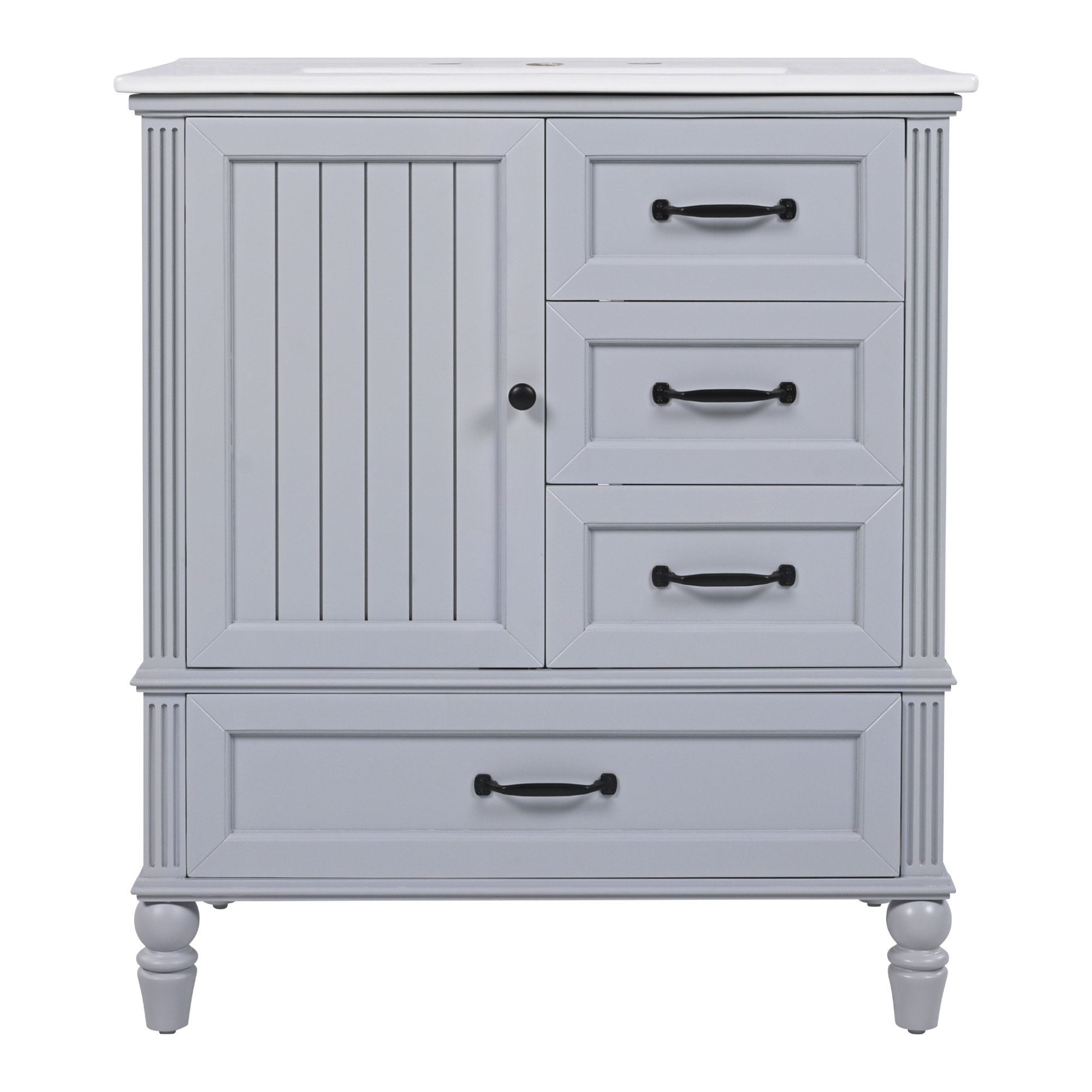 Lark Manor™ Bathroom Vanity with Sink - Cabinet, Three Drawers, Solid ...