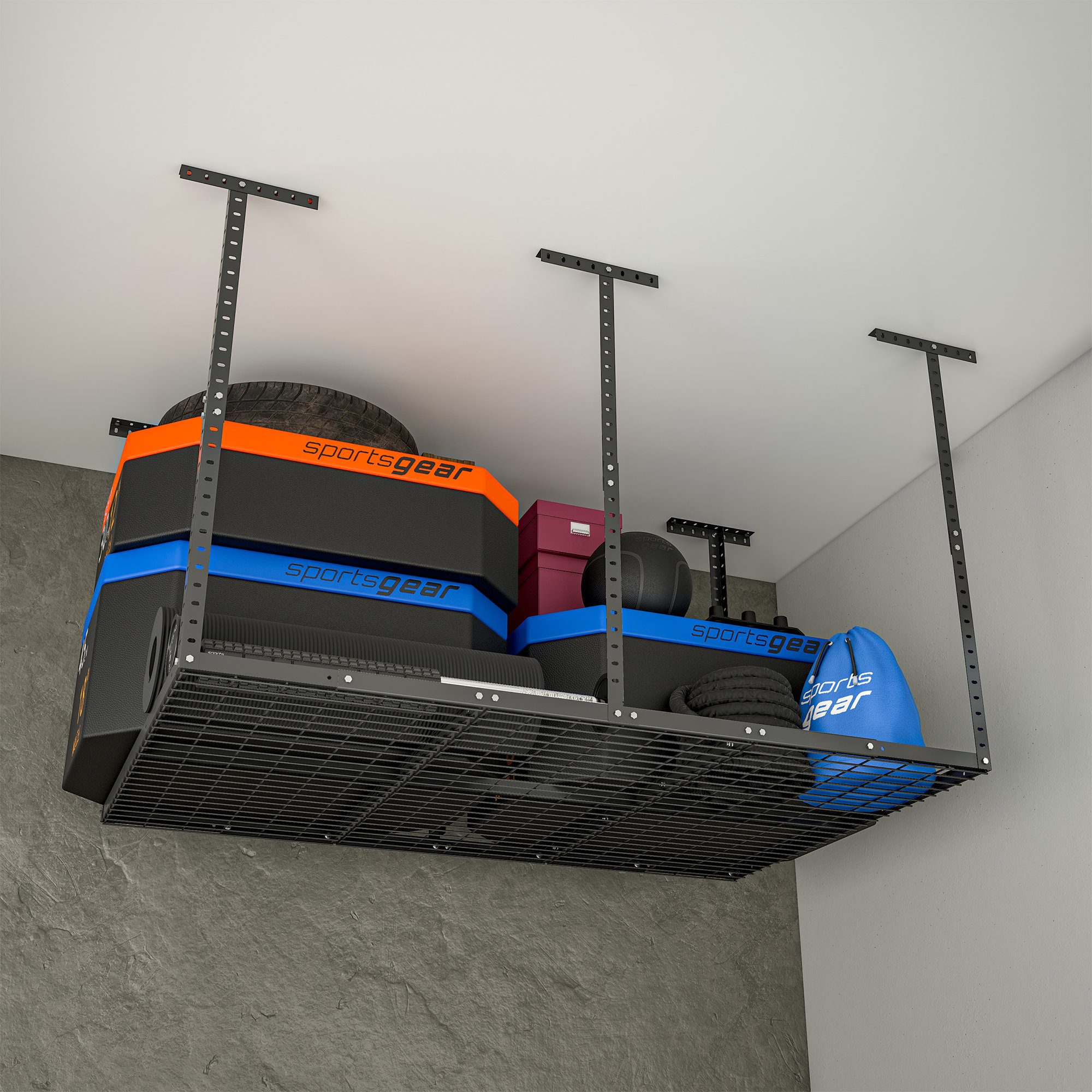 Rebrilliant Overhead Garage Ceiling Storage Racks - Wayfair Canada