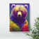 Happy Larry Bear with Jacket No.2 - Wrapped Canvas Graphic Art ...