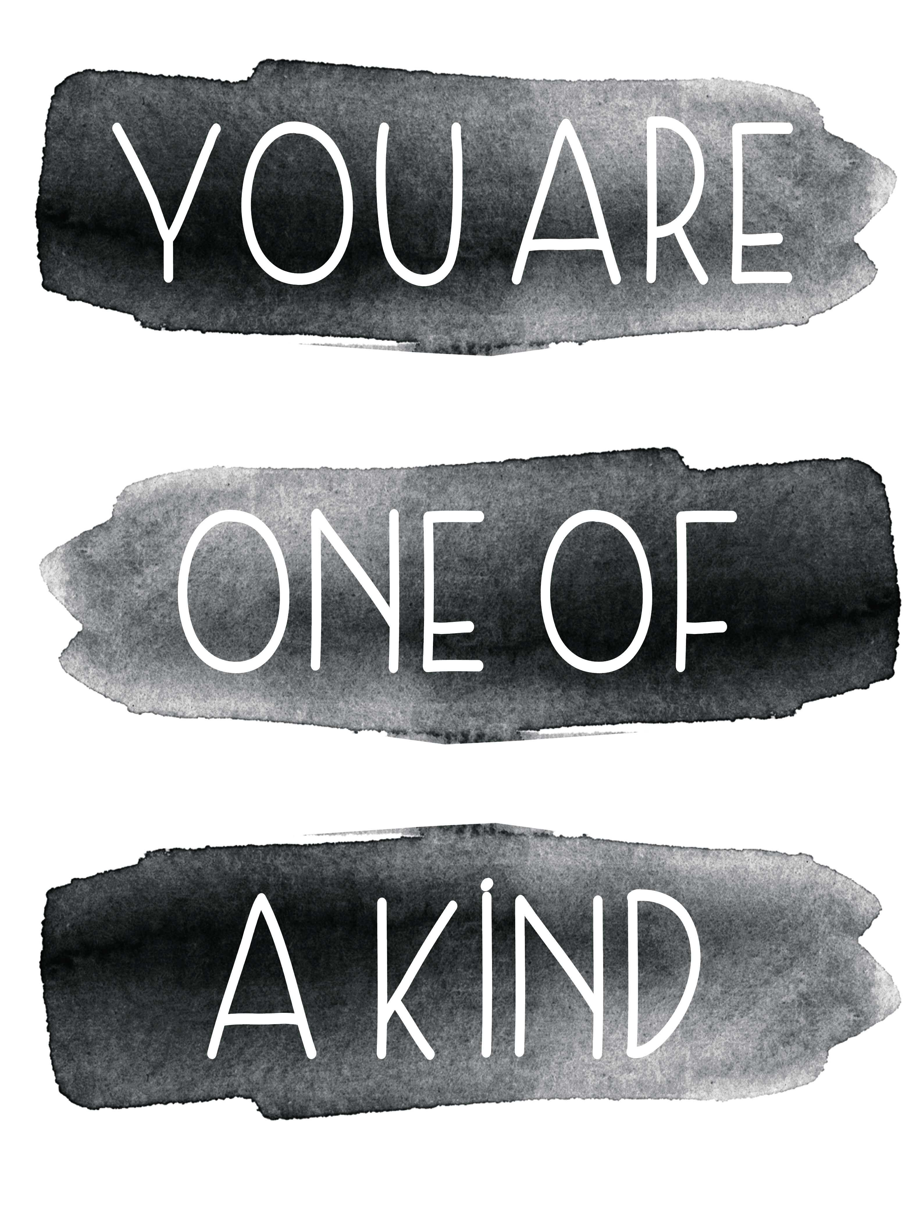 Trinx You Are One of a Kind - Wrapped Canvas Print | Wayfair