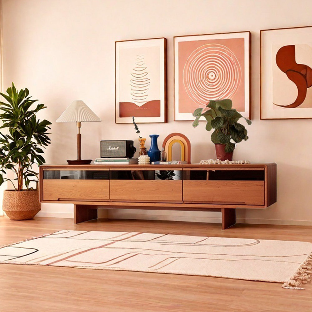 The Invincibles home Modern Minimalist TV Stand with 3 Drawers ...