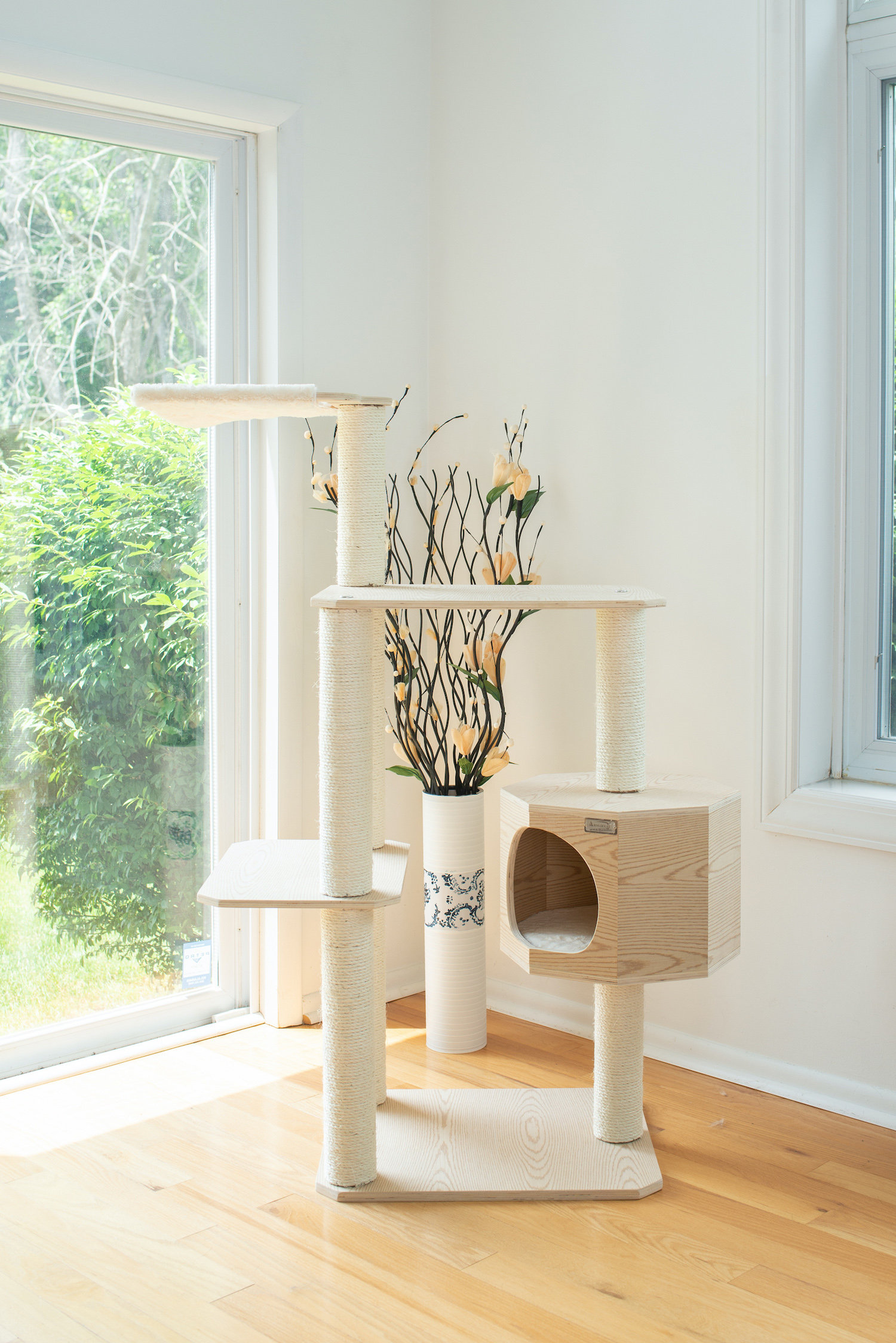 Armarkat 54" Premium Real Wood Scots Pine Cat Tree & Reviews | Wayfair