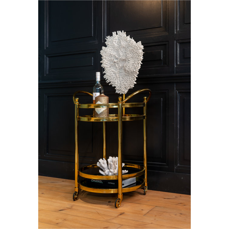 OROA Hendricks Metal Bar Cart | Wayfair