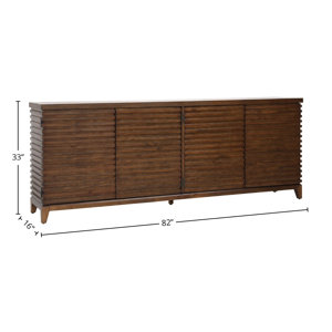Dovetail Furniture Essie 82" Wide Sideboard, Brown & Reviews | Perigold