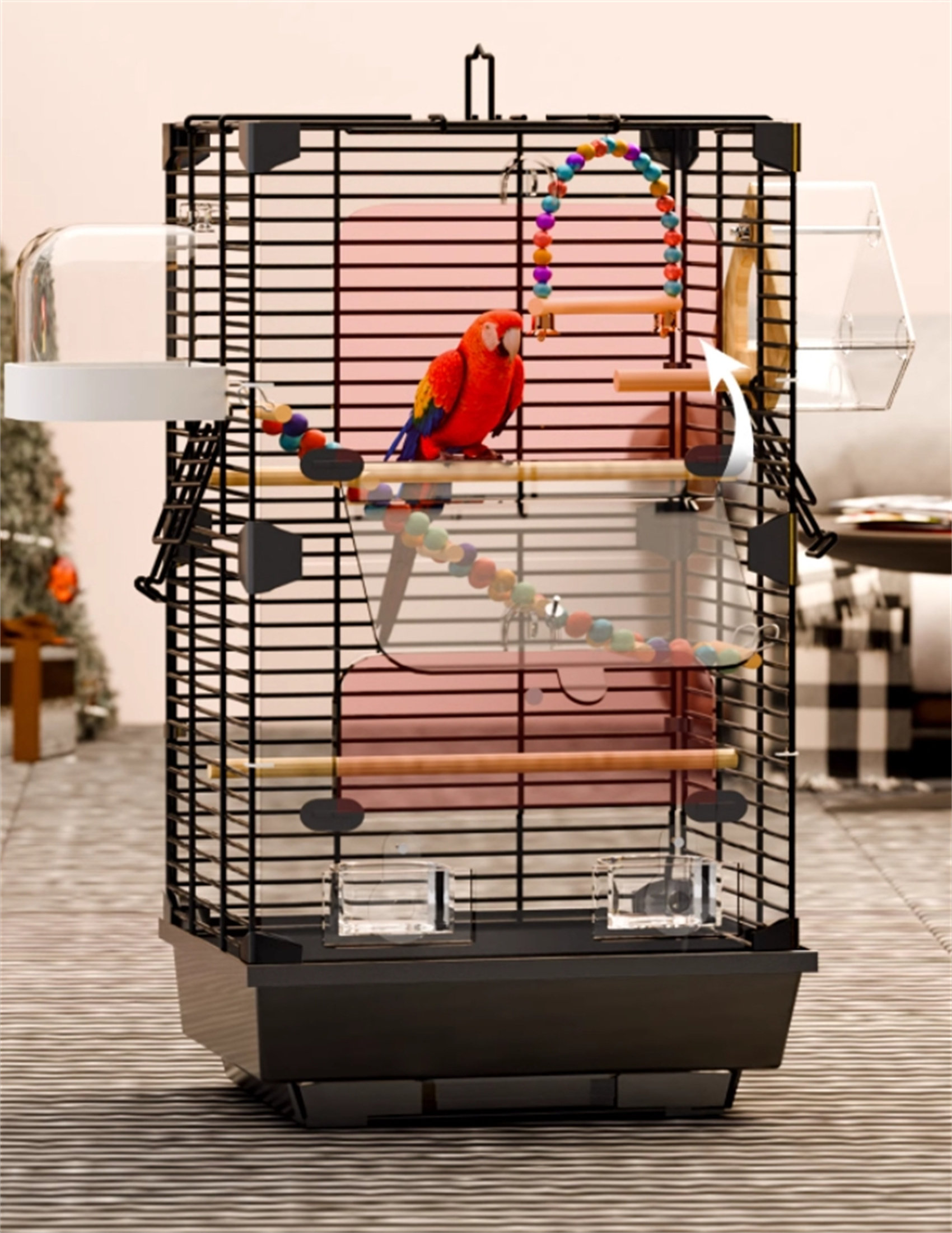 Tucker Murphy Pet™ Front View Villa Bird Cage - Wayfair Canada