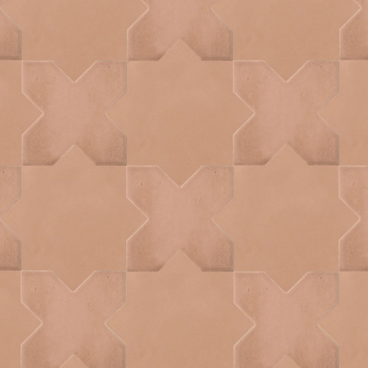 Tilefy Star And Cross Porcelain Pattern Tile | Wayfair