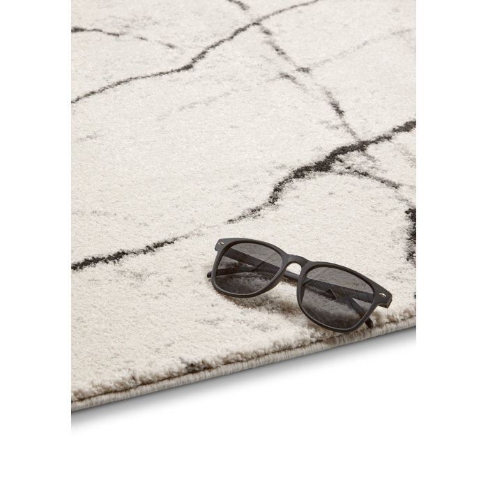 Mercury Row Heider Marble Print Grey/Cream Rug & Reviews | Wayfair.co.uk