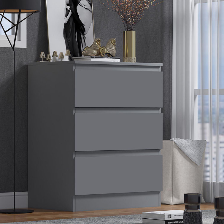 Hashtag Home Warren 60cm W 3 - Drawer Chest of Drawers | Wayfair.co.uk
