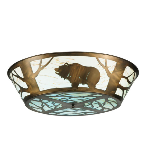 Meyda Lighting Grizzly Bear On The Loose LED Semi Flush Mount | Perigold