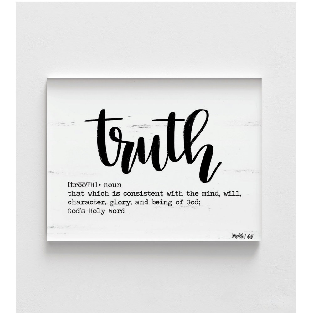 WeFrameArt Truth, Framed Positive Poster, Dictionary Word Print, Modern ...