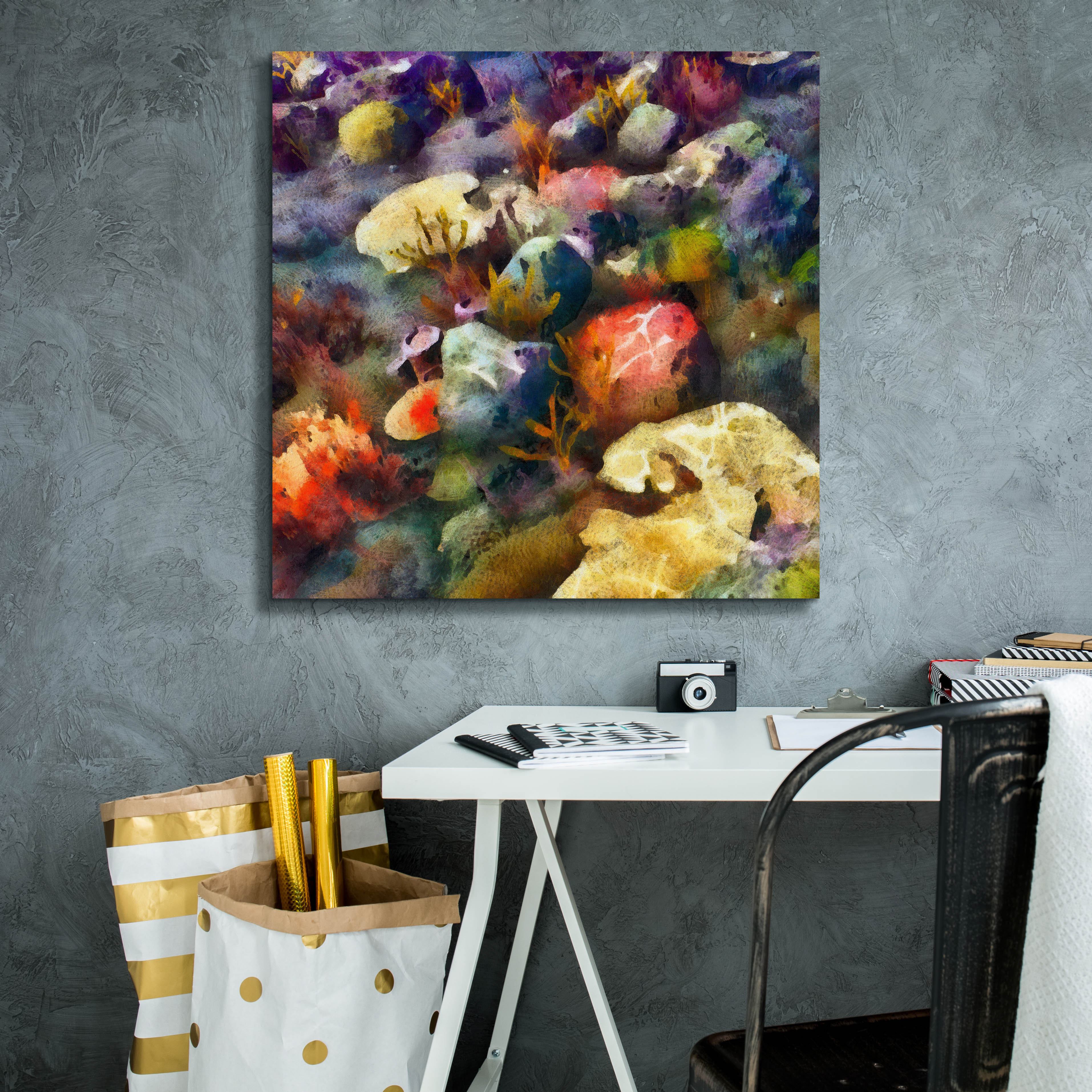 Beachcrest Home™ 'Sea Life 3' by Alonzo Saunders Canvas Wall Art | Wayfair
