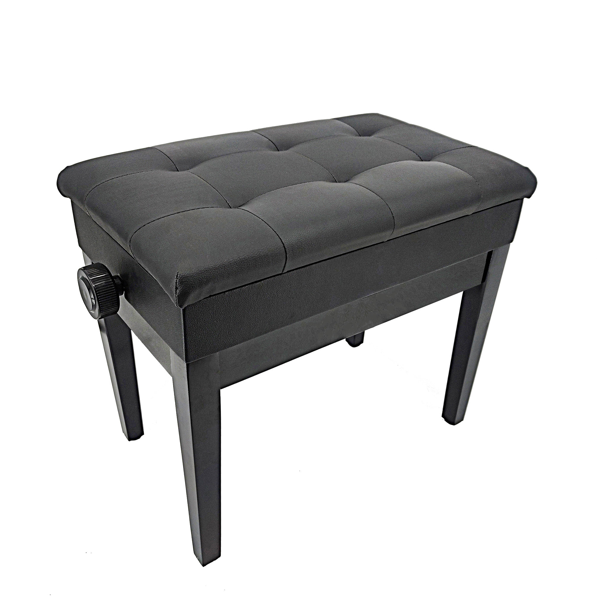 Red Barrel Studio® Black Piano Bench Keyboard Chair Adjustable Height ...