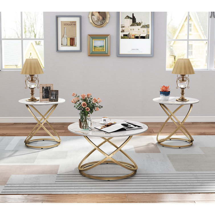 O&K FURNITURE 3 - Piece Living Room Table Set & Reviews - Wayfair Canada