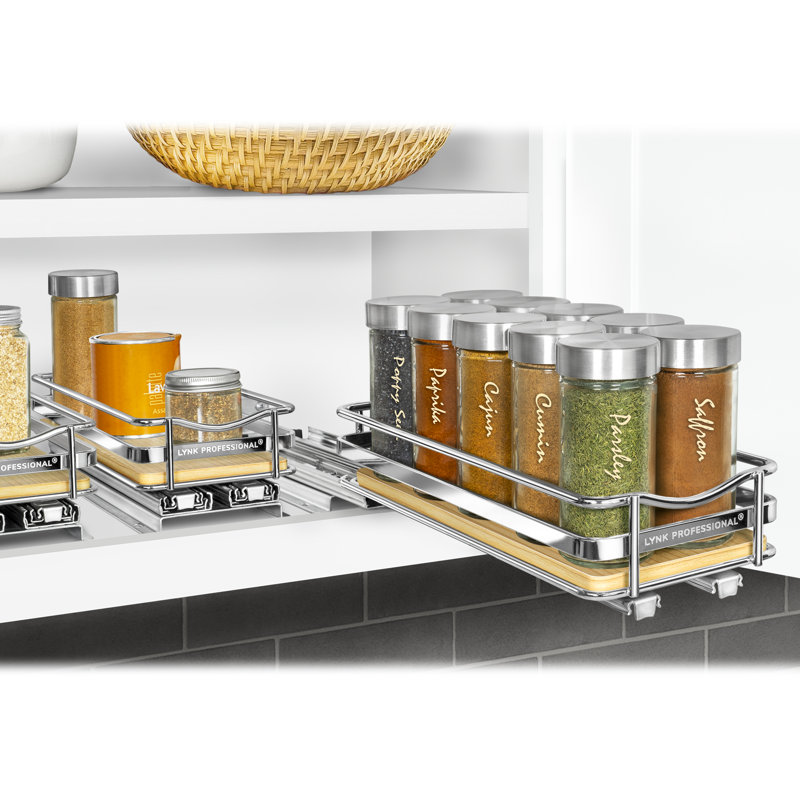 LYNK PROFESSIONAL Élite Pull Out Spice Rack Organizer for Inside ...