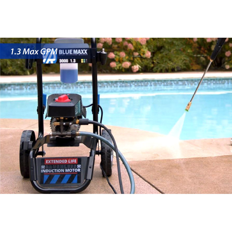 AR Blue Clean AR Blue Maxx, Maxx 3000 Electric Pressure Washer, 3000 ...