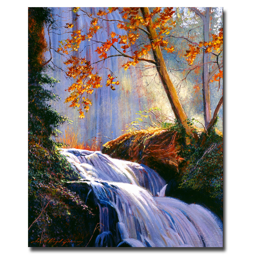 Millwood Pines "Rushing Waters" by David Lloyd Glover Painting Print on ...
