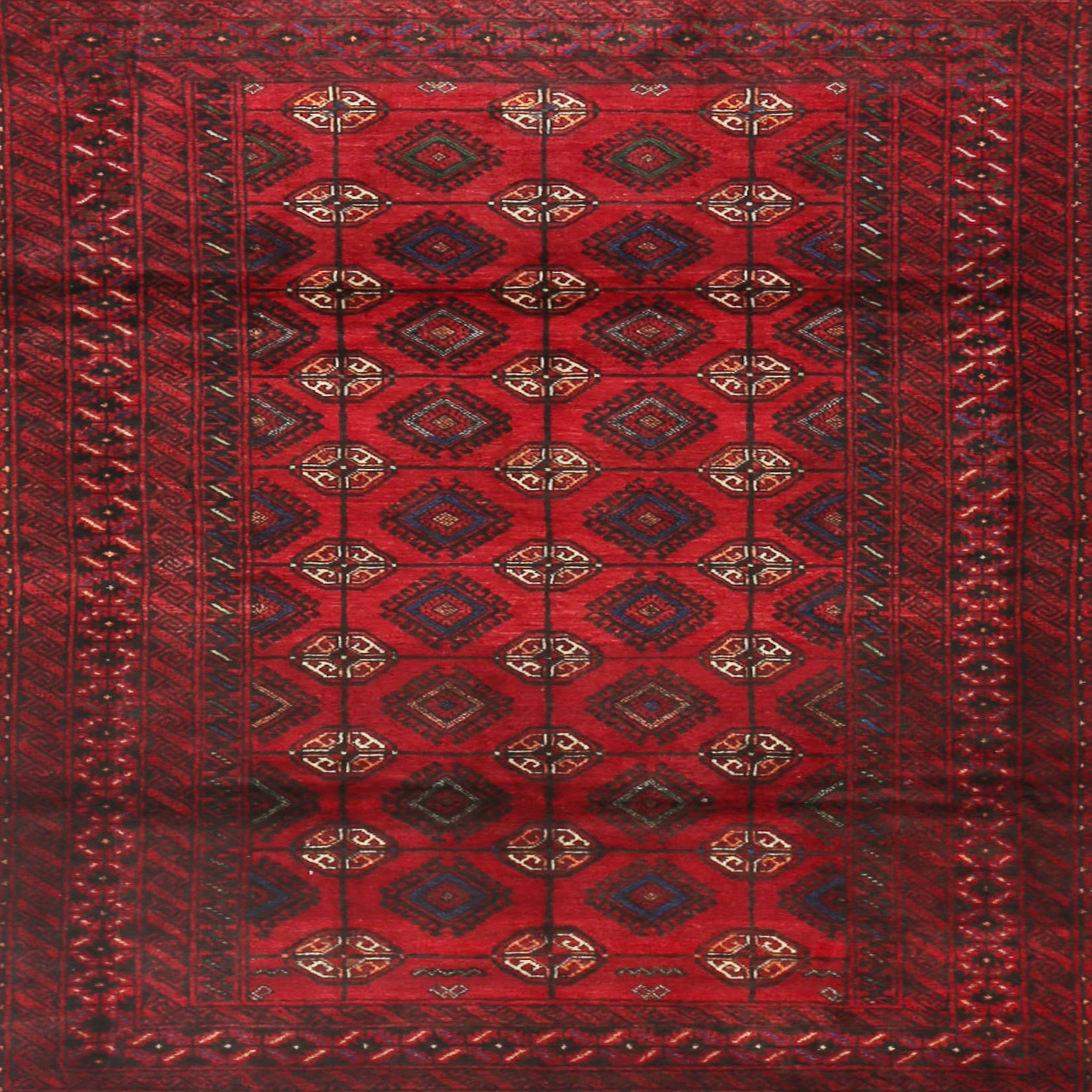 Bungalow Rose Southwestern Red Area Rug | Wayfair